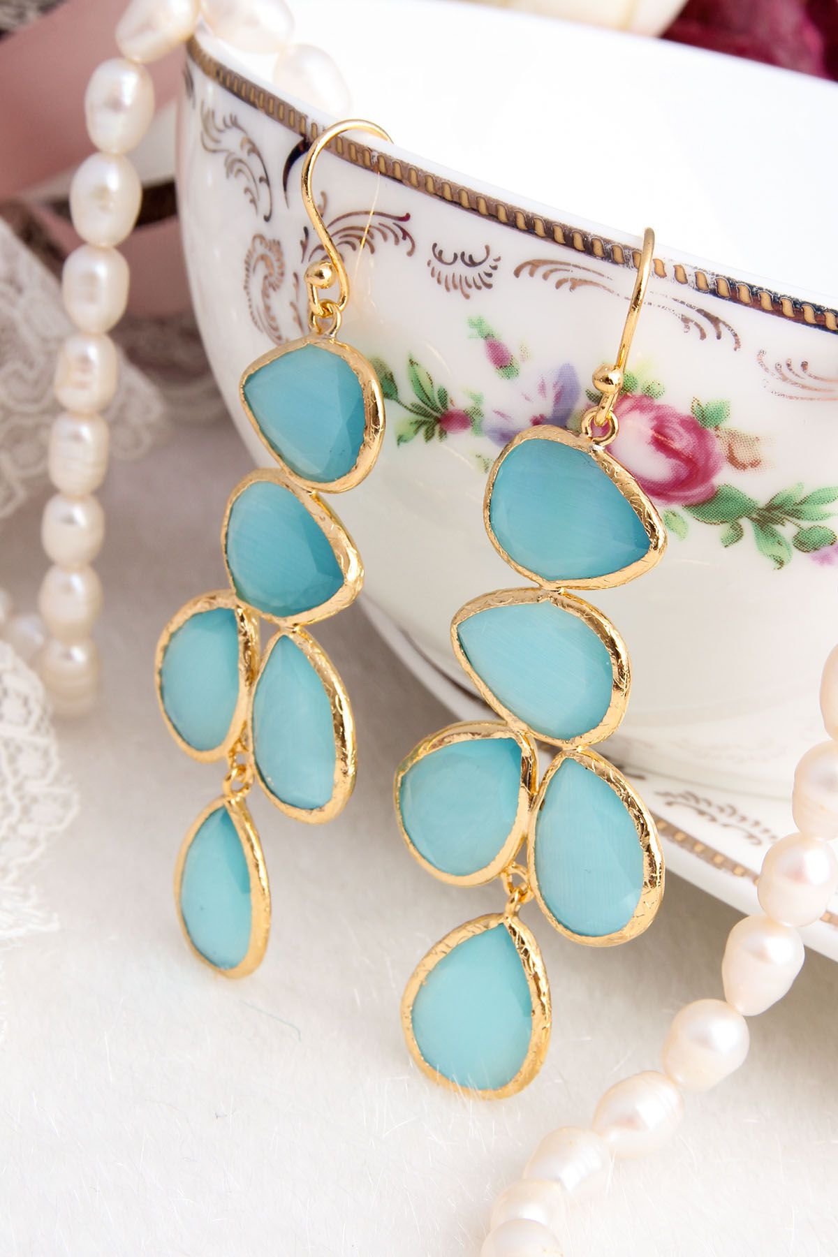 14K Gold-Plated Bronze & Zircon
