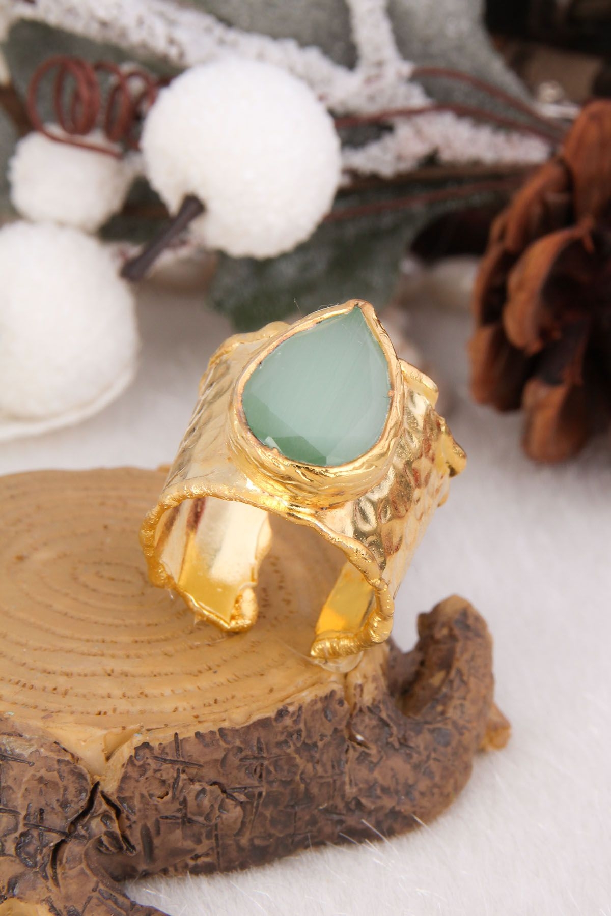 14K Gold-Plated Bronze & Zircon